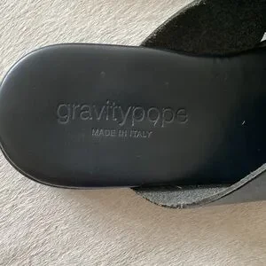 Gravitypope | Shoes | Gravity Pope Black Slide Sandals | Poshmark